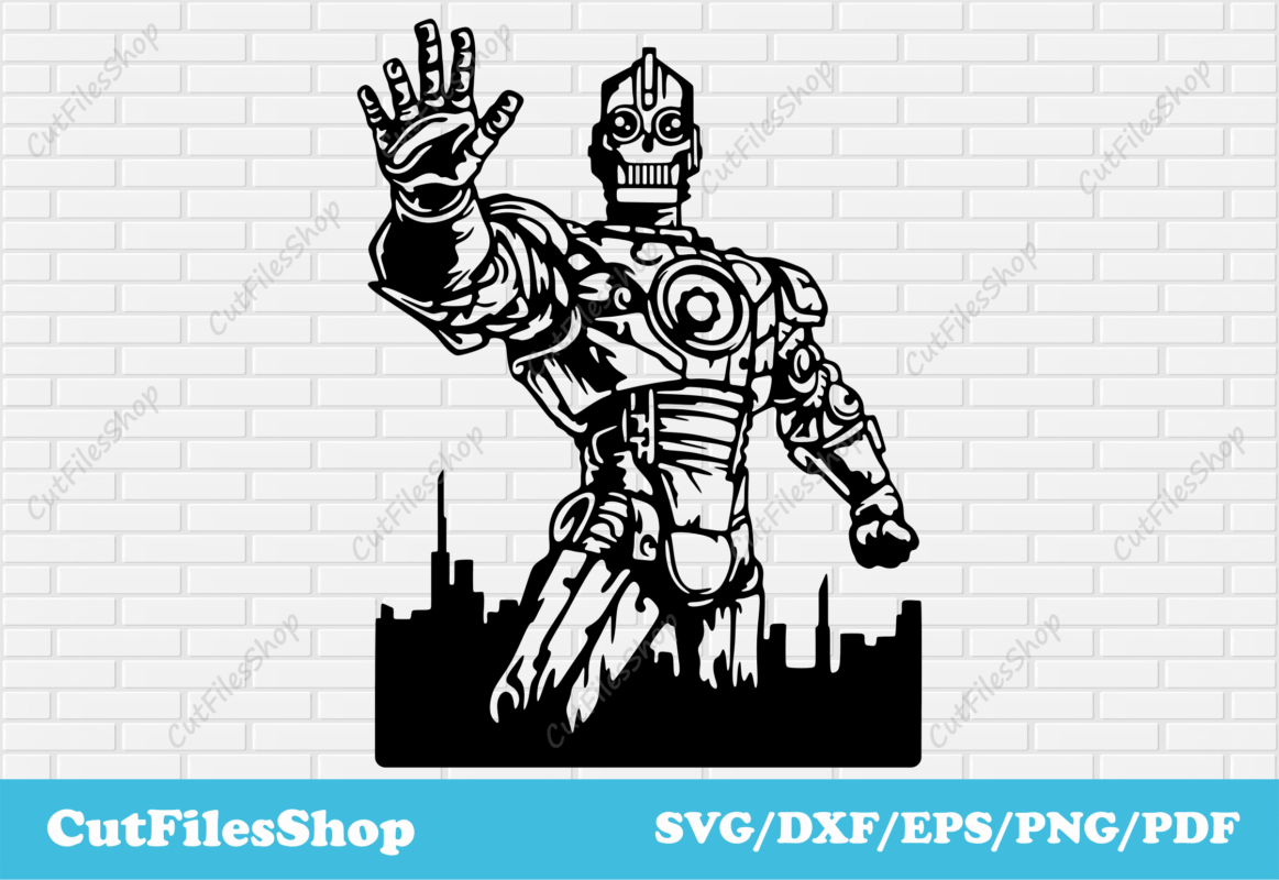 Robot vector for t shirt design, robot svg file for cricut, png robot ...